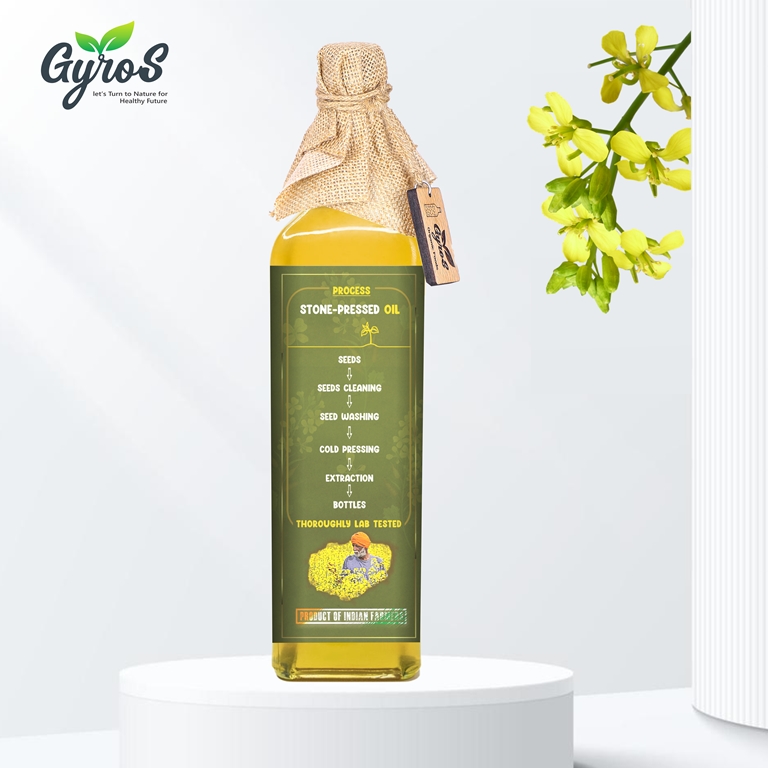 Yellow Mustard Oil Stone Cold Pressed - Wholistic You